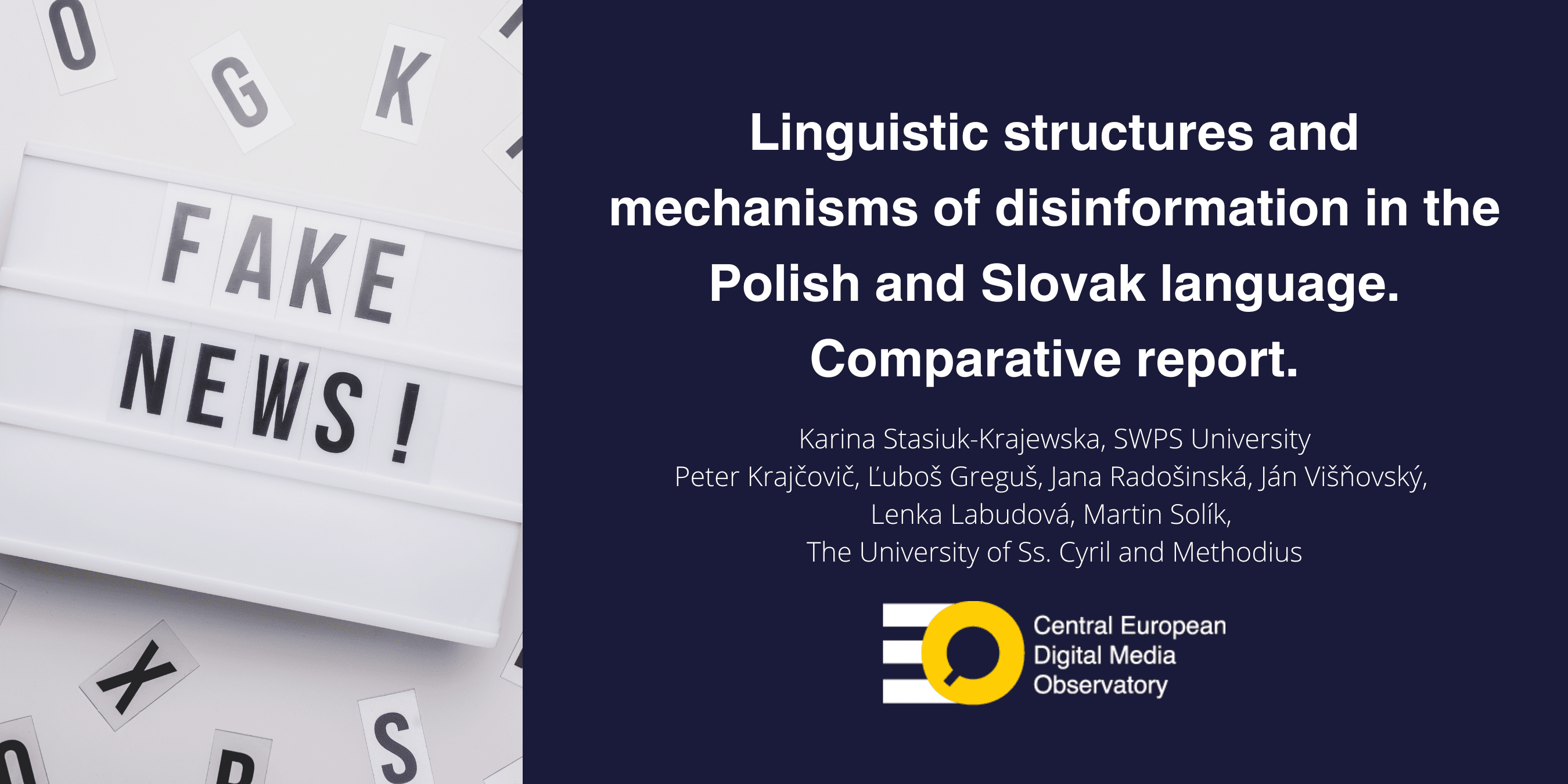 Linguistic Structures and Mechanisms of Disinformation in the Polish ...